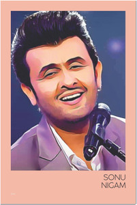 Iconic Singer Sonu Nigam Poster Portraits | Poster for wall décor-edt Paper Print - ARTBOX ...