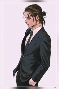 Eren Yeager Attack On Titan Eren Yeager Fanart Matte Finish Poster P-12667 Paper Print ...