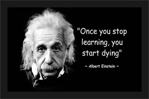 Albert Einstein Motivational Poster with A4 Frame F-85 Paper Print ...