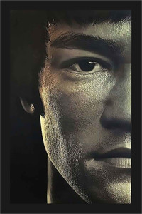 Bruce Lee Motivational Poster with A4 Size Frame F-201 Paper Print ...
