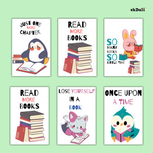 A5 Animal-Themed Posters for Kids’ Reading Rooms Paper Print - Quotes ...