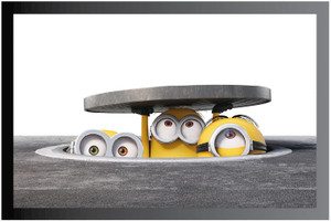 Minions Movie Frame Poster For Room Synthetic Wood Gloss Lamination F20 ...