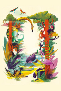 Jungle Theme Poster | Jungle Posters for Room | Unframed | With Self ...