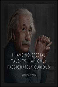 Albert Einstein Motivational Poster with A4 Frame F-88 Paper Print ...