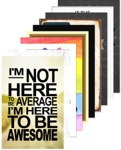 Quote and Motivational Poster Set of 10 (Size 45 x 30 cm ) Paper Print ...