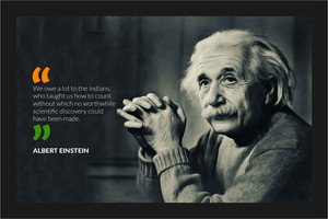 Albert Einstein Motivational Poster with A4 Frame F-168 Paper Print ...