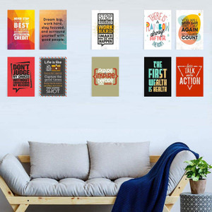 Quote and Motivational Poster Set of 10 (Size 45 x 30 cm )d23 Paper ...
