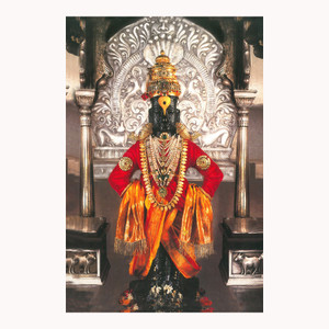 Vitthal Poster | Vitthal Rukmini Poster Sparkle Coated Self Adhesive Fine Art Print - Religious ...