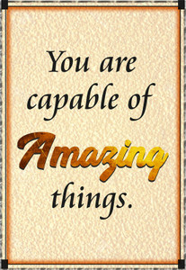 Poster You Are Capable Inspirational Quote sl-18607 (Large Poster ...