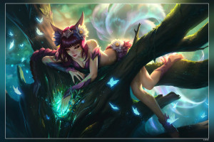 Ahri League Of Legends Elderwood Ahri League Of Legends (Video Game) Matte Finish Poster Paper ...