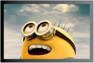 Minions Movie Frame Poster For Room Synthetic Wood Gloss Lamination F9 ...