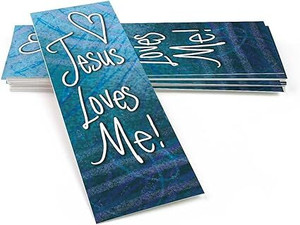 Jesus Loves Me, Ephesians 3:18, Bulk Pack of 25 Christian Bookmarks for ...