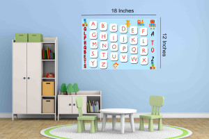 Kids Education Poster On "A to Z Alphabets"|Early Learning Wall Poster ...