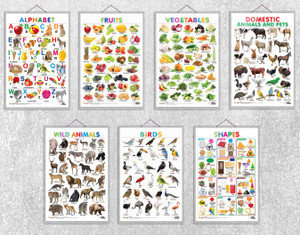 Alphabet, Fruits, Vegetables, Domestic Animals & Pets, Wild Animals ...