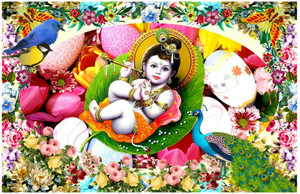 BABY LORD SHRI KRISHNA KANHAIYA 3D Poster - Abstract posters in India - Buy art, film, design ...