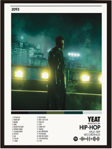 Yeat 2093 Framed Framed Wall-Art| Home Décor Hip hop Wall Poster - Paintings With Frame For Home ...