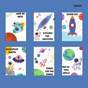 6 Space Science Posters for Kids – Learn About the Universe Paper Print ...