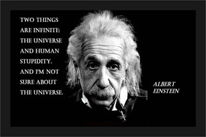 Albert Einstein Motivational Poster with A4 Frame F-131 Paper Print ...