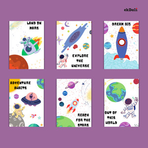 Space-Themed School Posters: 6 Prints for Classrooms and Libraries ...