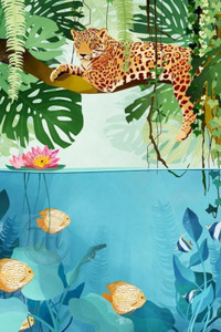 Wild Jungle Poster | Jungle Posters for Room | Unframed | With Self ...