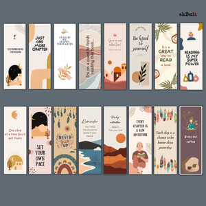 Set of 16 Vintage Boho Bookmarks – 2x6 Inches – Thick 350 GSM Paper ...