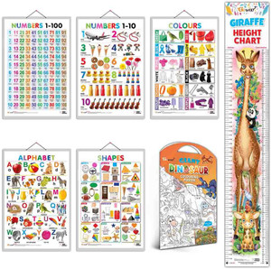 Alphabet, Numbers 1-10, Numbers 1-100, Colours, Shapes, GIANT DINOSAUR ...