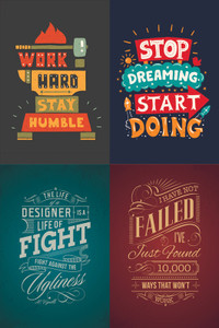 Unleash Your Potential: Motivational Quotes Poster Pack With UV Coated ...