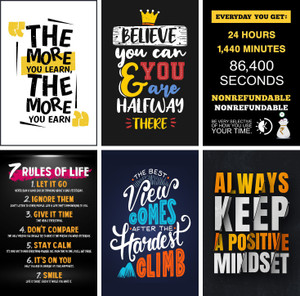 COMBO Pack of 6 Motivational Posters | Inspirational Quotes Posters ...