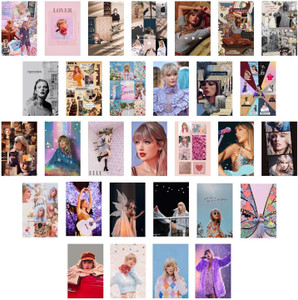 Taylor Swift Wall Art Posters, Multicolor, Printed, 10L x 15W cm, Set ...