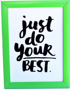 Just do your best Motivational Quotes Wall Art Painting, Framed ...