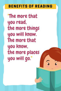 Wall Poster On "Benefits Of Reading"|Kids Educational Decorative Wall ...