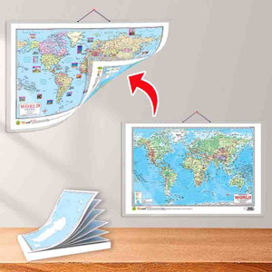 SMALL - 100 AUSTRALIA PHYSICAL OUTLINE MAP FOR SCHOOL and 2 IN 1 WORLD ...