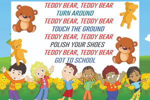 English Rhyme Sticker Poster For Kids Learning|Kids Education Wall ...