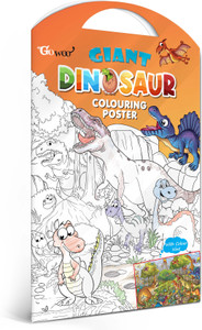 GIANT DINOSAUR COLOURING POSTER I Creative coloring Poster Paper Print ...