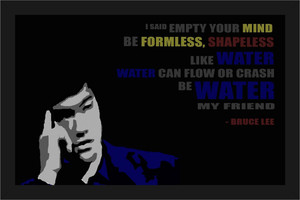Bruce Lee Motivational Poster with A4 Size Frame F-163 Paper Print ...