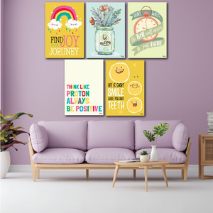 Positive Motivational Poster, Set Of 10 ( A4 size with DOUBLE SIDE TAPE ...