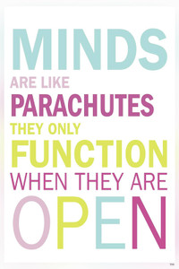 Minds Are Like Parachutes.Motivational Quotes For Classroom Matte ...