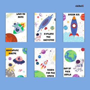 6 Outer Space Posters for Kids – Explore Planets, Rockets & Galaxies ...