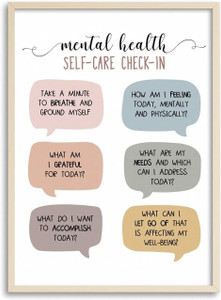 Maldora Psychotherapy Office Art, Daily Check-in Poster Office Decor ...