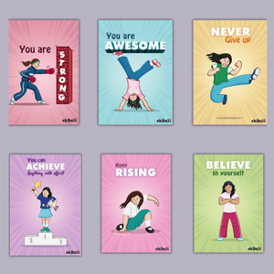 Dream Big: Set of 6 Pastel Coloured Motivational Posters for Girls ...