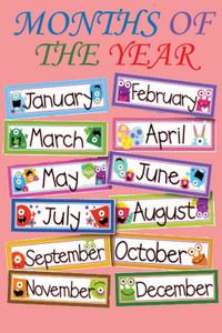 Kids Early Learning Poster On "Months Of The Year"|Kids Education ...