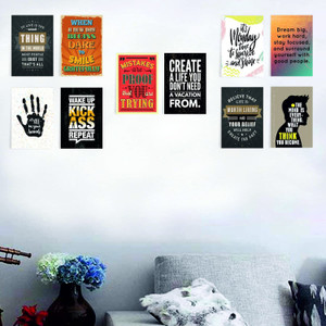 Quote and Motivational Poster Set of 10 (Size 45 x 30 cm )d85 Paper ...