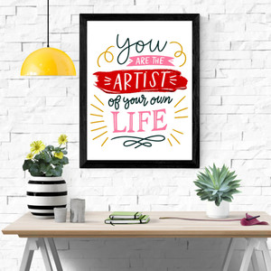 Motivational Quotes Frame Wall Posters|You The Artist Wall Frames ...