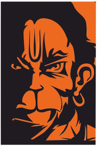 Bajrang Bhagwa, Poster, Paper Depth 300 Gsm Photographic Paper - Religious, Art & Paintings ...