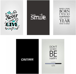 Funny / Inspirational / Motivational Posters. Pack of 5. Paper Poster ...
