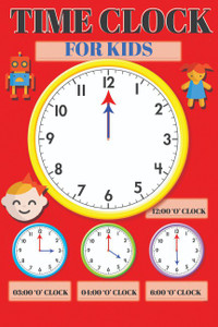 Wall Sticker Poster On "Time Clock" For Kids Learning|Decorative Wall ...