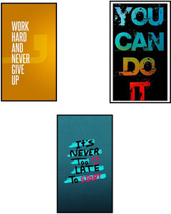 'Motivational Posters' (Pack of 3) for Room & Office Paper Print - H ...