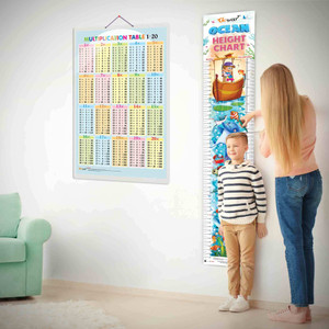 Multiplication Table 1-20 and OCEAN HEIGHT CHART | Set of 2 chart | Fun ...