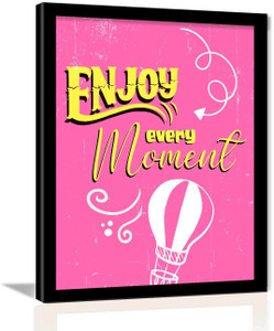 Enjoy Every Moment Motivational Quote Wall Frame for Home and Office ...