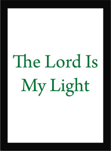The Lord Is My Light - Bible Verse Wall Photo Frame Wall Poster, Bible ...